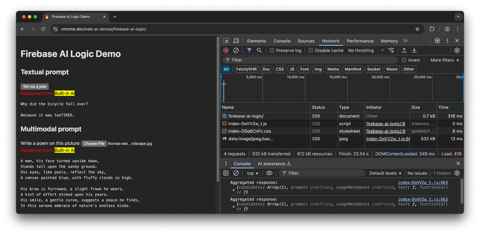 Lời nhắc AI kết hợp bằng Logic AI của Firebase | AI on Chrome | Chrome for Developers