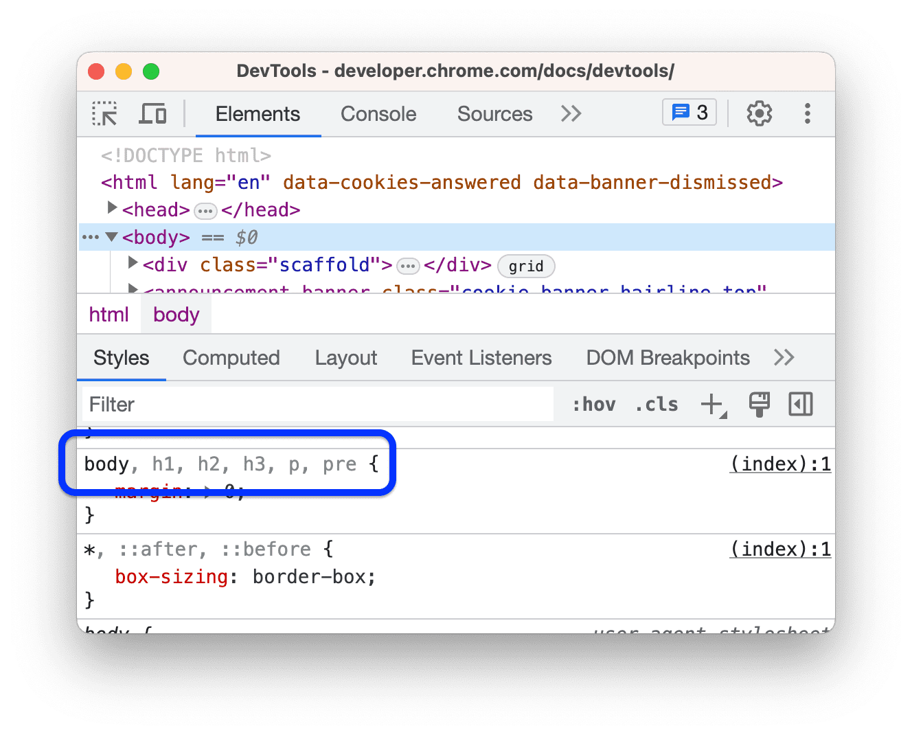 查找无效、已替换、无效和其他 CSS | Chrome DevTools | Chrome for Developers