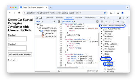 调试 JavaScript | Chrome DevTools | Chrome for Developers