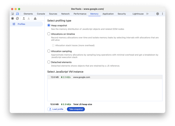 解决内存问题 | Chrome DevTools | Chrome for Developers