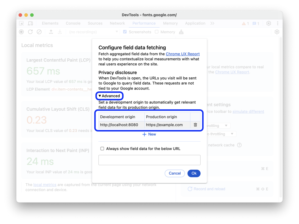“性能”面板：分析网站性能 | Chrome DevTools | Chrome for Developers